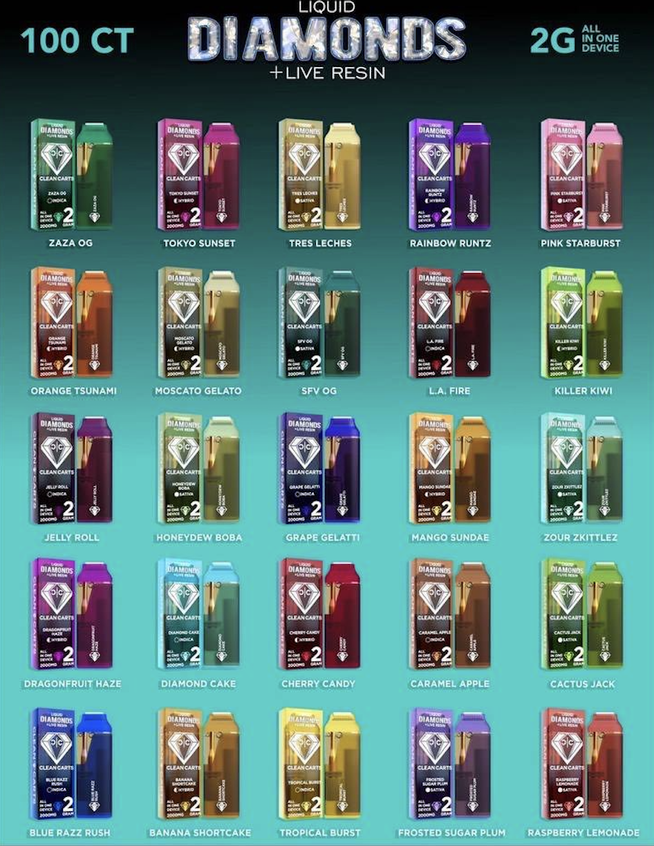New Clean Carts Disposable - 2 Gram Taffiny Edition