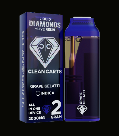Clean Cart Grape Gelatti - 2GramClean Carts Official